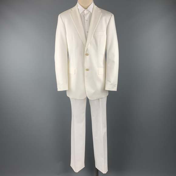 Hugo Boss | Suits & Blazers | Boss By Hugo Boss White Cotton Notch ...